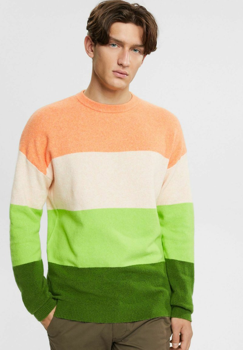 Esprit Mit Streifen Trui Citrus Green Lichtgroen Zalando Nl
