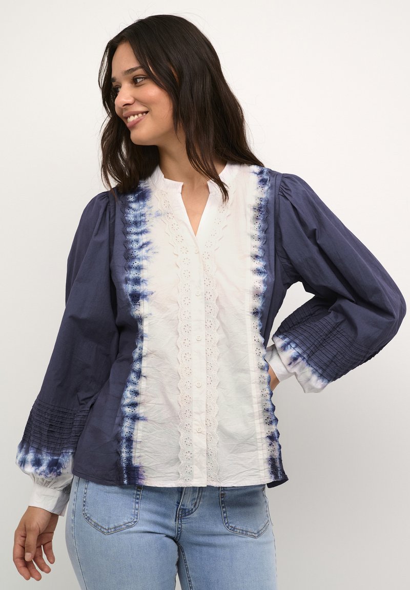 Culture TINE - Blus - blue white mix/mörkblå - Zalando.se