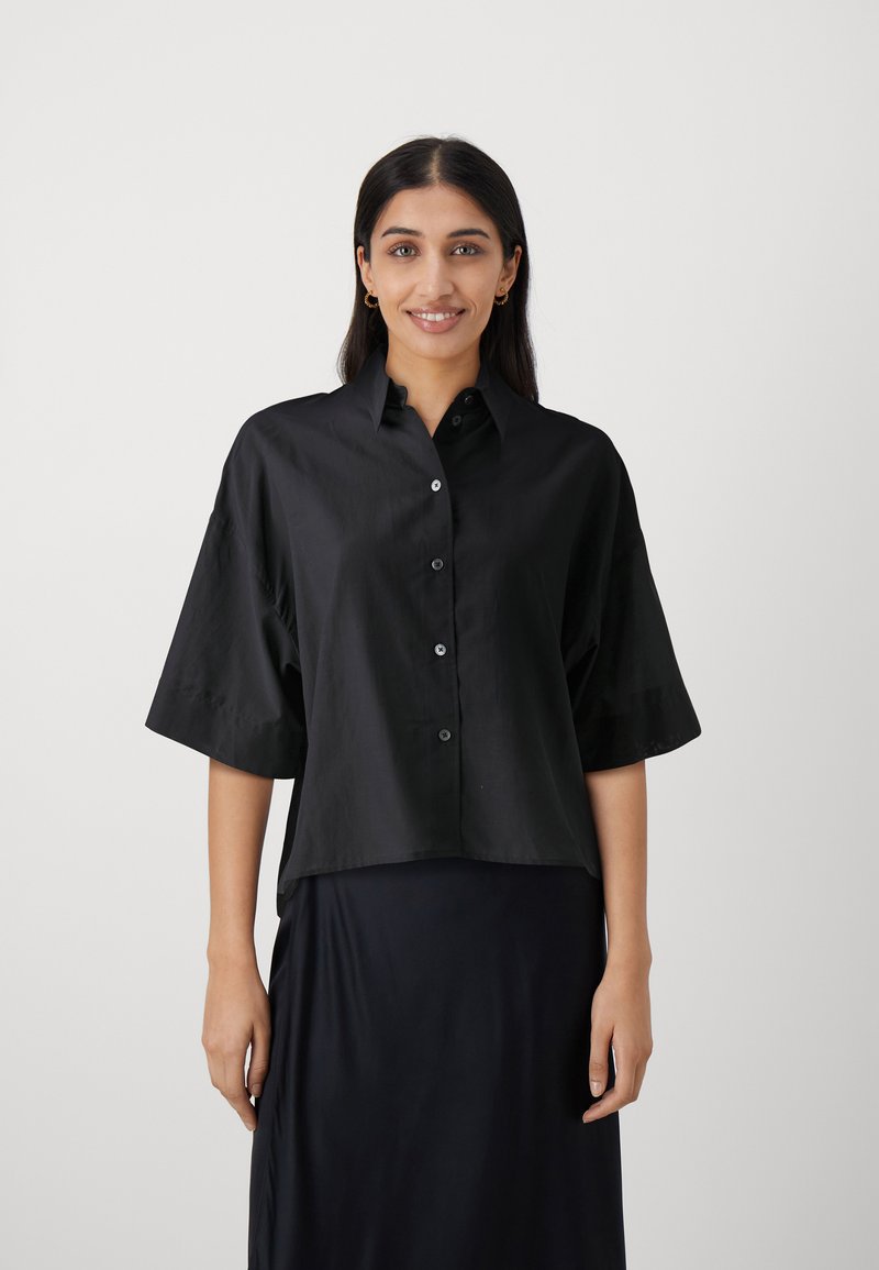DRYKORN YARIKA - Button-down blouse - black - Zalando.ie