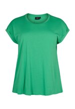 Zizzi SHORT SLEEVED BLEND - T-shirt basic - kelly green/groen - Zalando.nl