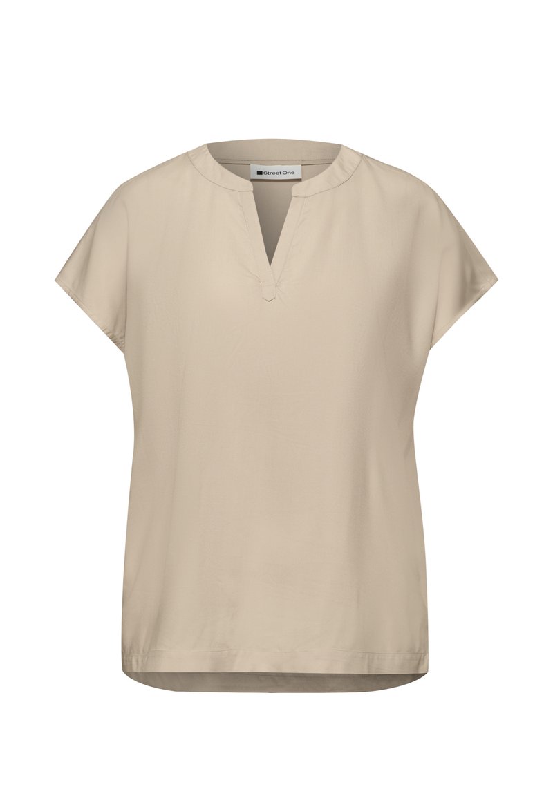 Street One BLOUSE SHIRT IN A SOLID COLOR WITH SPLIT NECK - Bluse ...