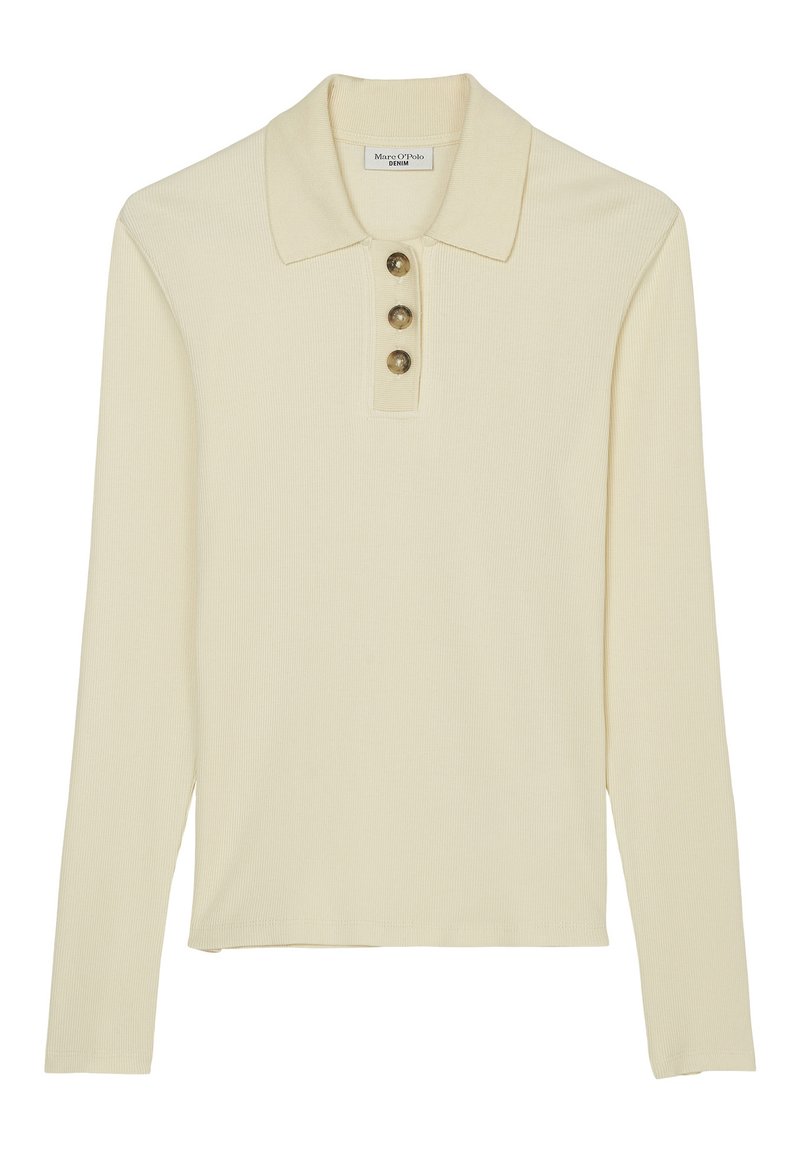 Marc O'Polo DENIM COLLAR WITH BUTTON PLACKET - Polo shirt - white blush ...