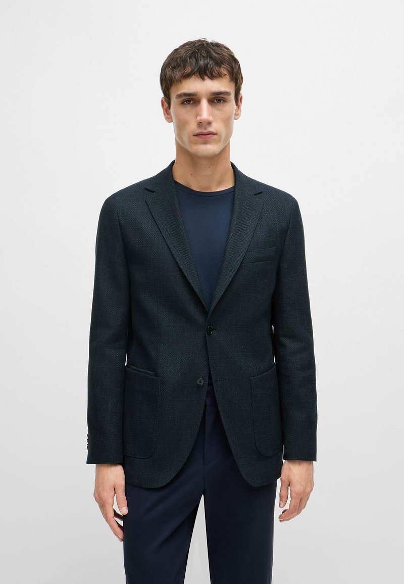BOSS JAYE-ELBOW - Blazer jacket - dark blue four/dark blue - Zalando.ie