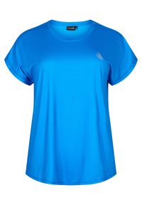Active by Zizzi KURZARM - T-paita - brilliant blue/neonsininen - Zalando.fi