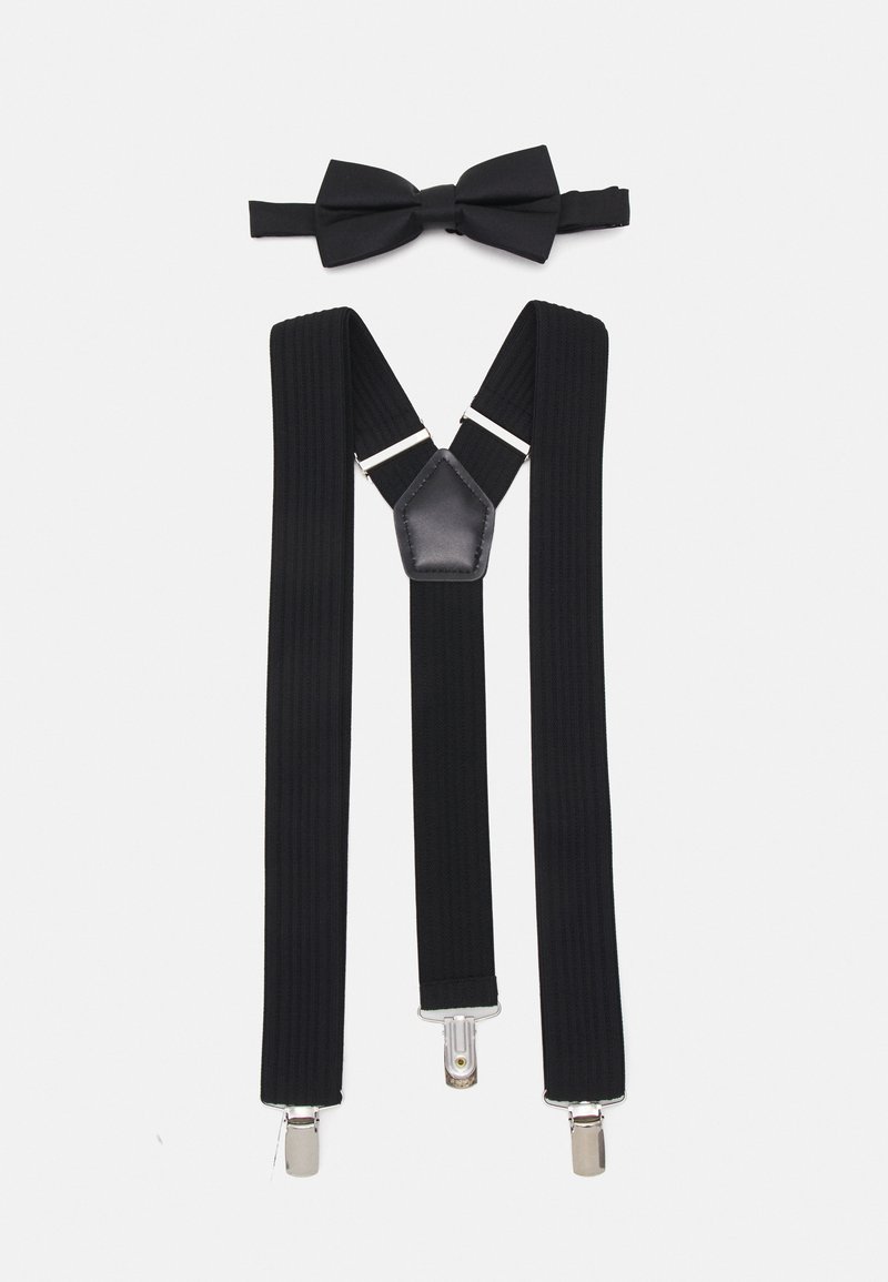 Pier One SUSPENDER/HOSENTRÄGER SET - Pajarita - black/negro - Zalando.es