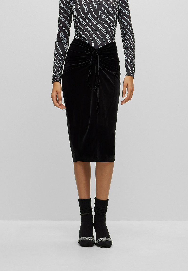 Hugo Nykonos Pencil Skirt Black One Black Zalando De