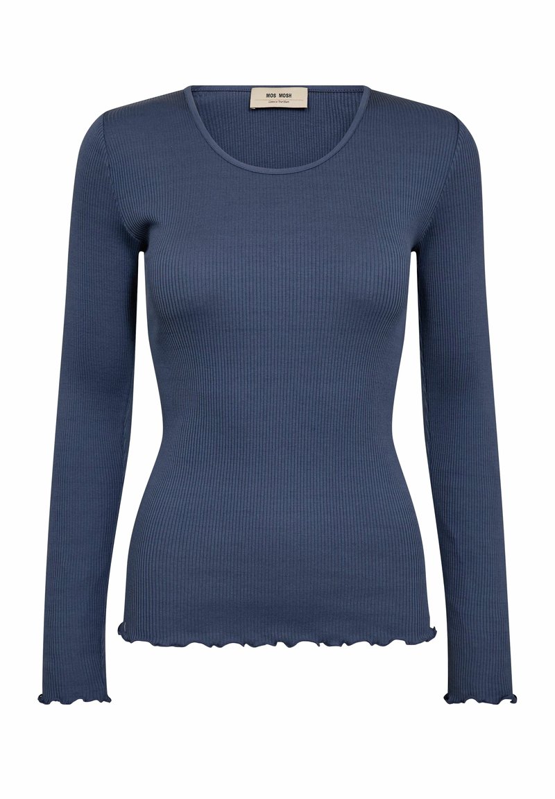 Mos Mosh ELAINE SEAMLESS TEE - Langarmshirt - crown blue/blau - Zalando