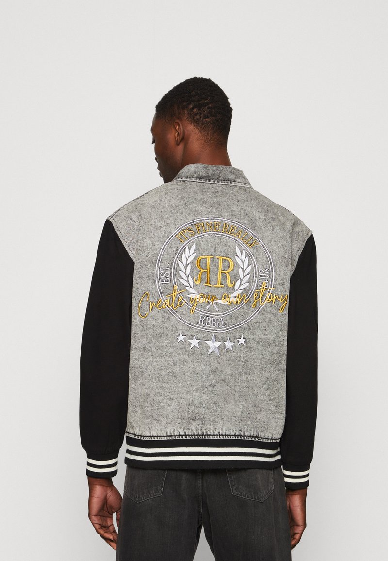 Redefined Rebel LUKE JACKET - Džínová bunda - light grey/světle šedá ...