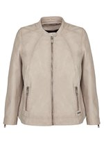 Maze Leather jacket - greige/beige - Zalando