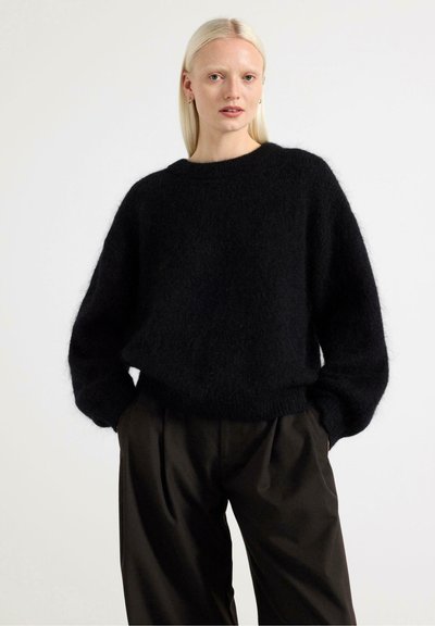 esmé studios VIOLA - Neule - magnet/tummanharmaa - Zalando.fi