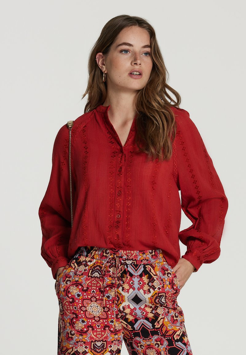 Shiwi PLYMOUTH - Bluse - red/okker - Zalando.dk