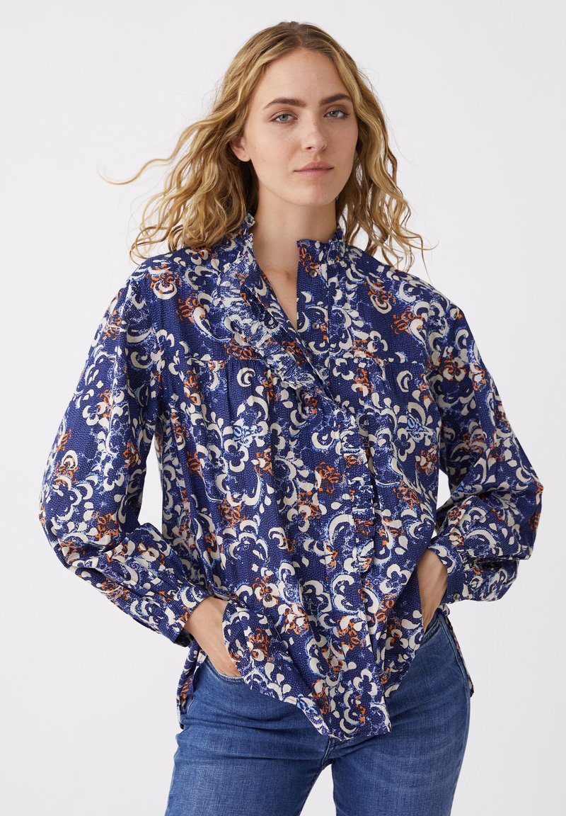 Odd Molly Arienne Chemisier Dark Blue Bleu Marine Zalando Fr