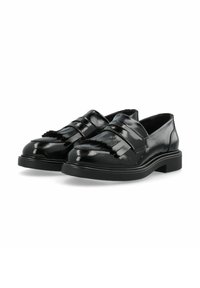 Ca'Shott FRINGE LOAFER - Slip-ons - black black/black - Zalando.ie