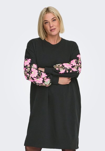Ulla Popken Vapaa-ajan mekko - blue-mottled/tummansininen - Zalando.fi