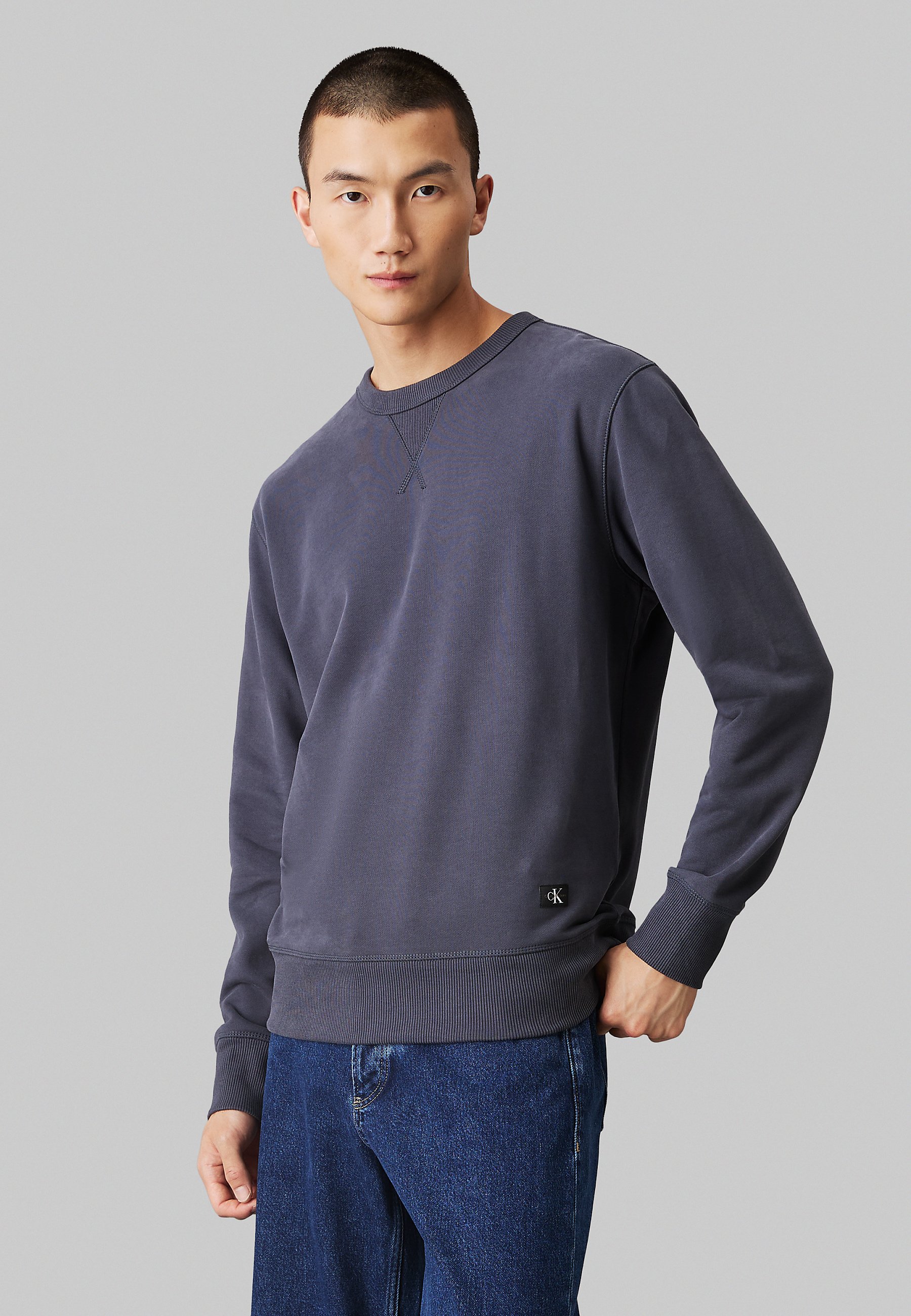 Calvin Klein Jeans BADGE Sweatshirt india ink dark grey Zalando