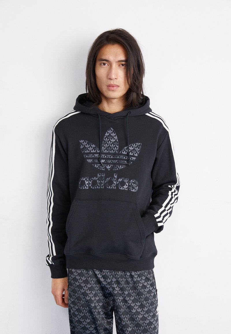 adidas Originals MONO HOODIE - Kapuzenpullover - black/schwarz - Zalando.at