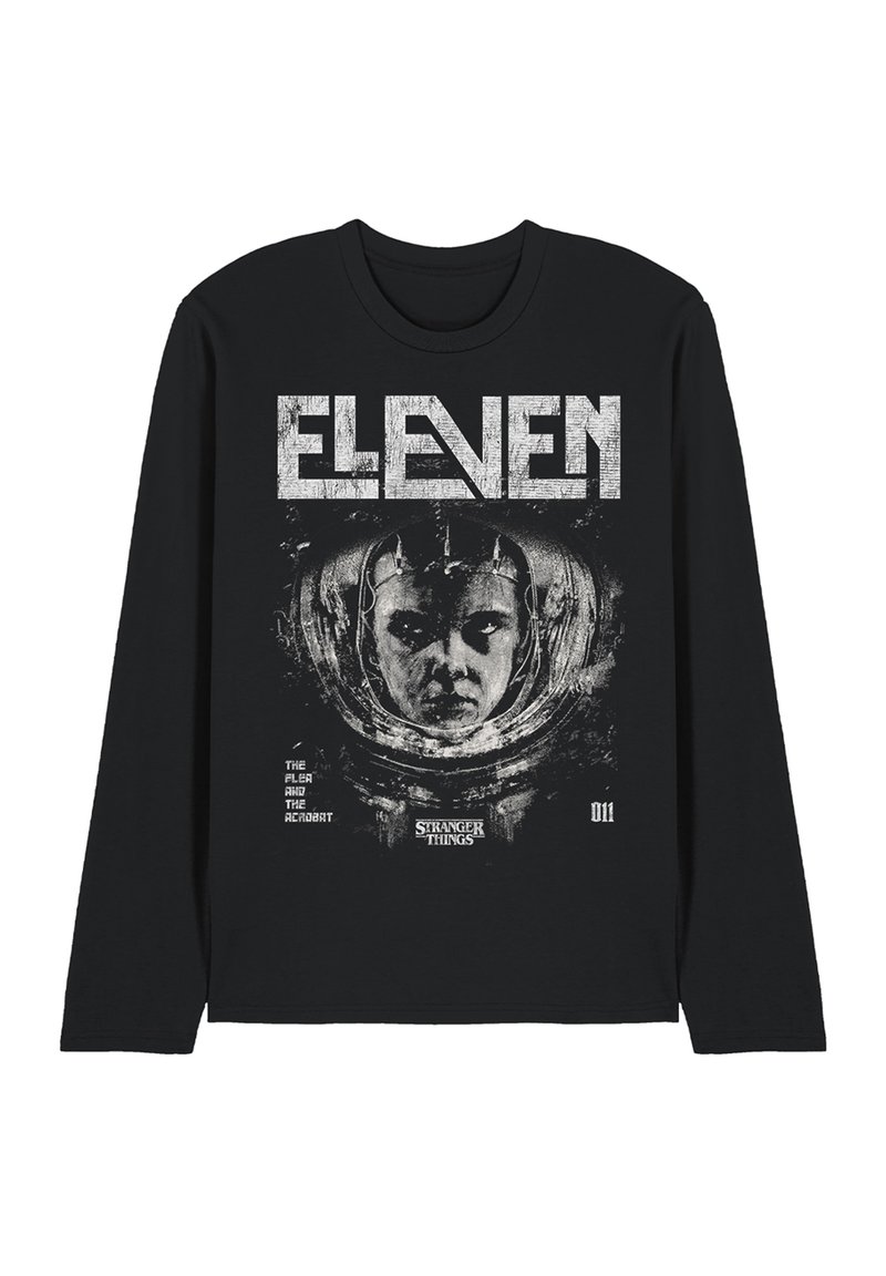 NETFLIX STRANGER THINGS ELEVEN LABORATORY - Long sleeved top - black ...