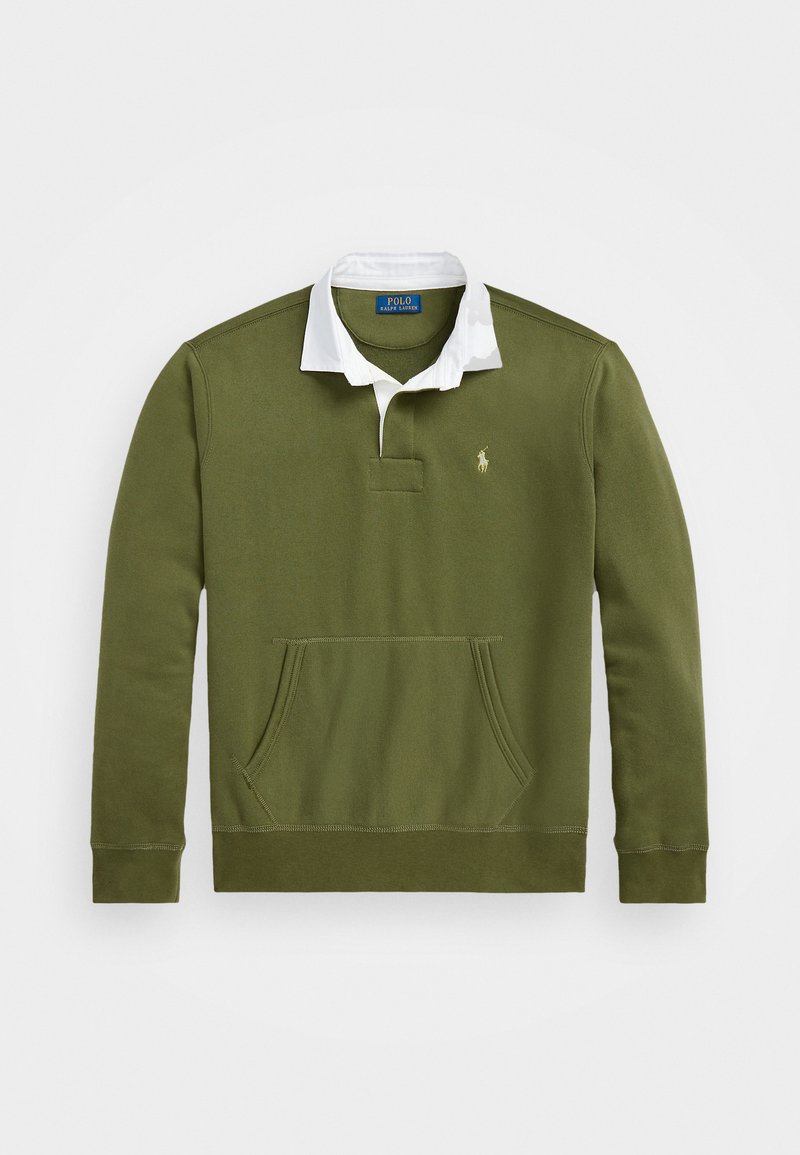 Polo Ralph Lauren THE RL FLEECE RUGBY - Sweatshirt - dark sage/grønn ...