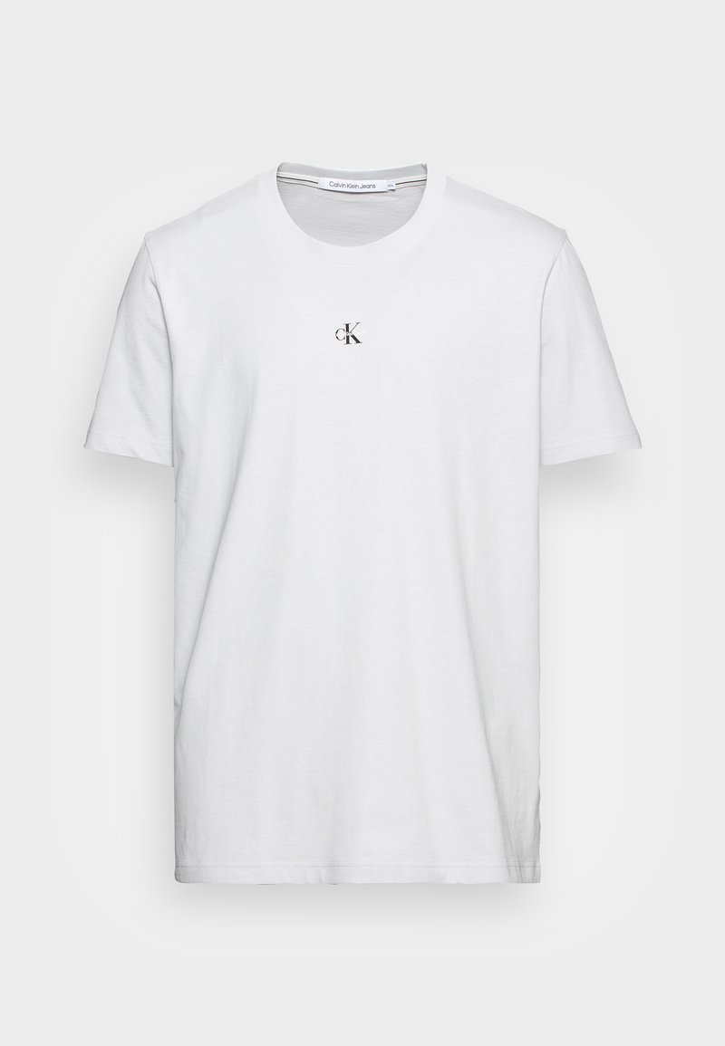 Calvin Klein Jeans MICRO MONOLOGO TEE - T-Shirt basic - ghost grey/grau - Zalando.ch