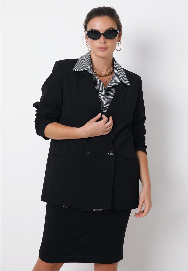 Jean Marc Philippe UNIE - Short coat - noir/black - Zalando.ie
