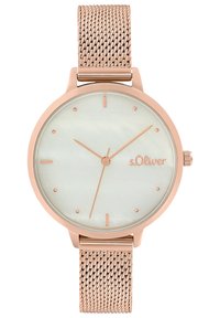 s.Oliver Watch - rose gold coloured mottled light grey/rose gold ...