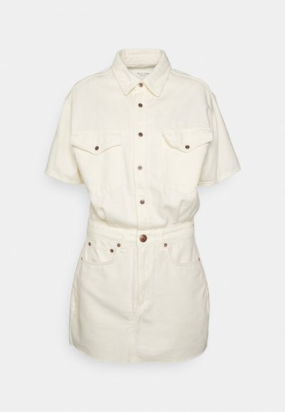 rag & bone FEATHERWEIGHT LILAH MINI DRESS - Jeanskleid - ecru/weiß ...