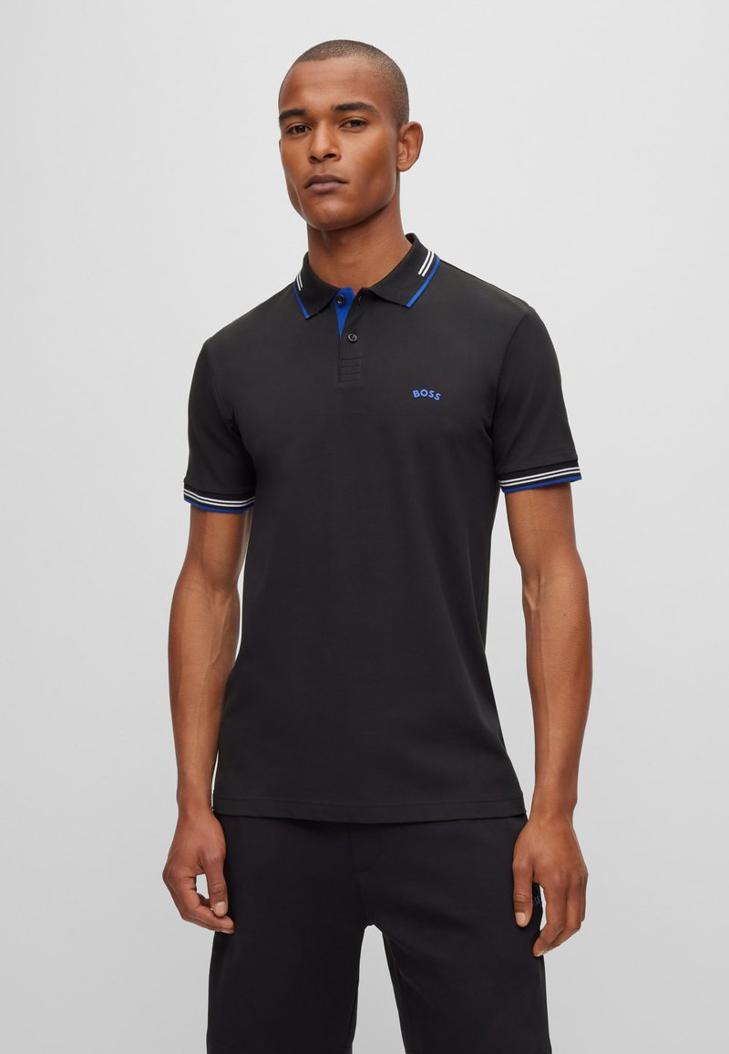 BOSS PAUL CURVED - Polo - black/negro - Zalando.es