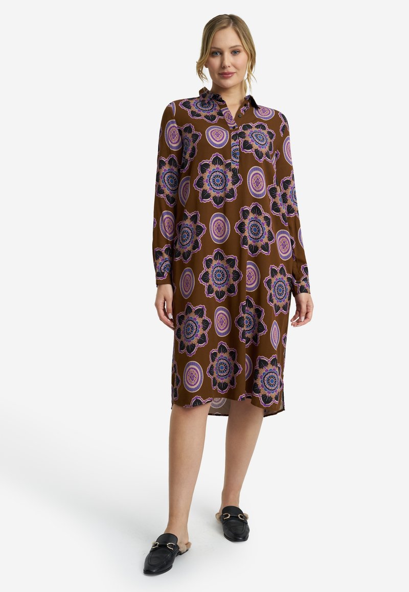 MILANO ITALY Blusenkleid - choco print/braun - Zalando.at