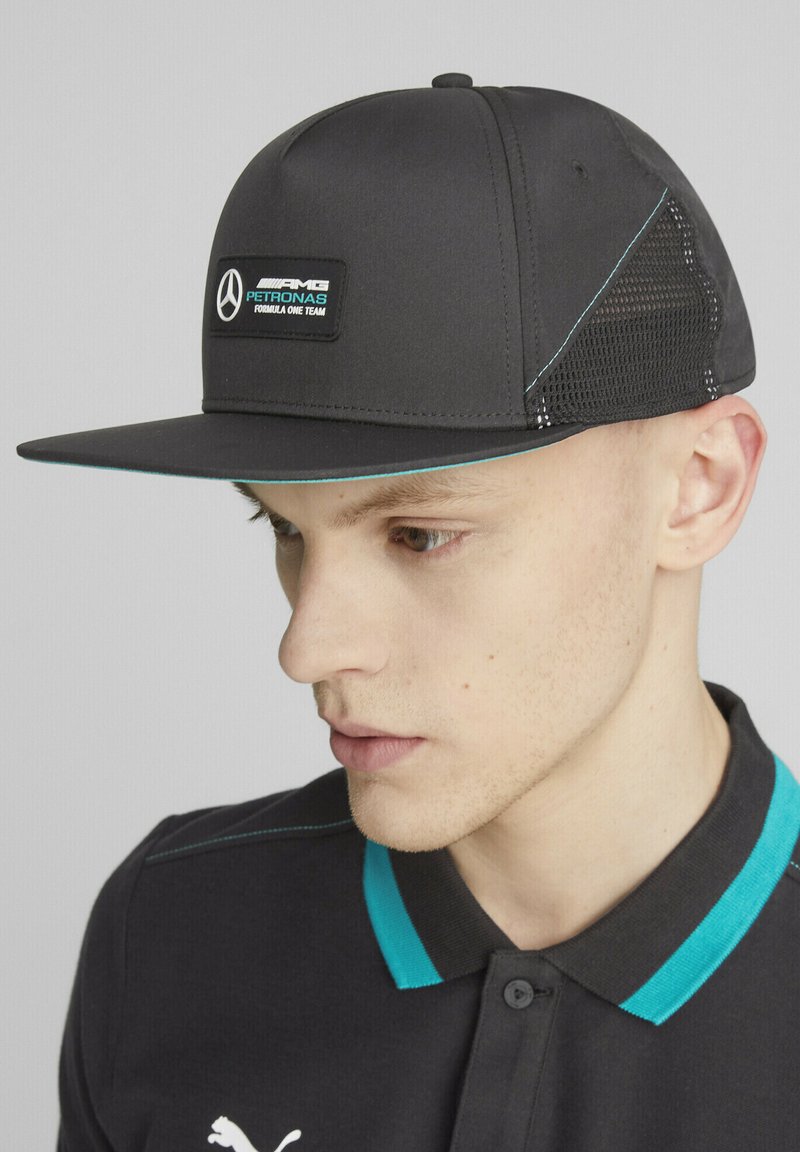 Puma MERCEDES-AMG PETRONAS MIT FLACHEM SCHIRM - Cap - black - Zalando