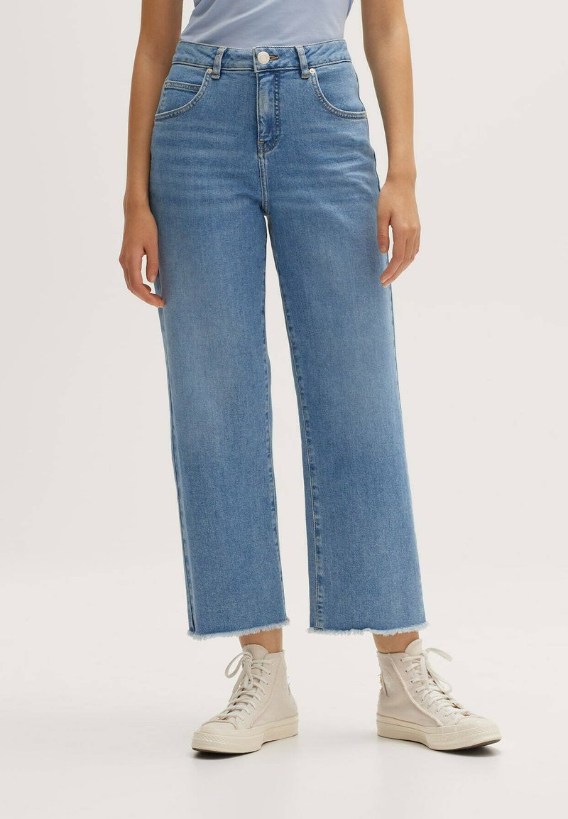 Opus MOMITO - Straight leg jeans - used blue wash/blue denim - Zalando