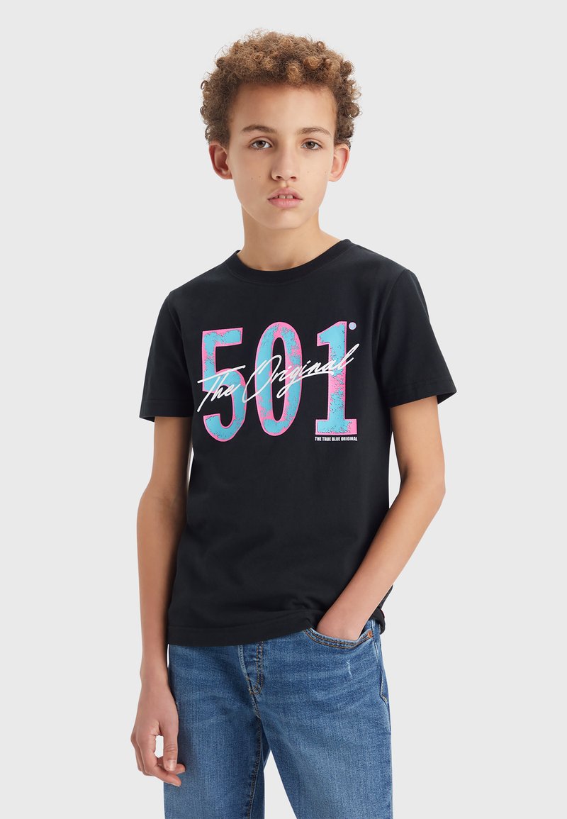Levi's® 501 THE ORIGINAL TEE - Print T-shirt - black - Zalando.ie