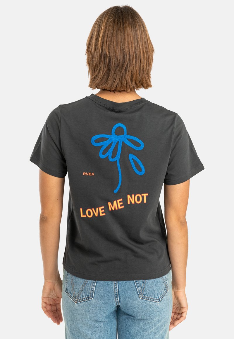 RVCA LOVE ME NOT - T-Shirt print - ptk/schwarz - Zalando.de