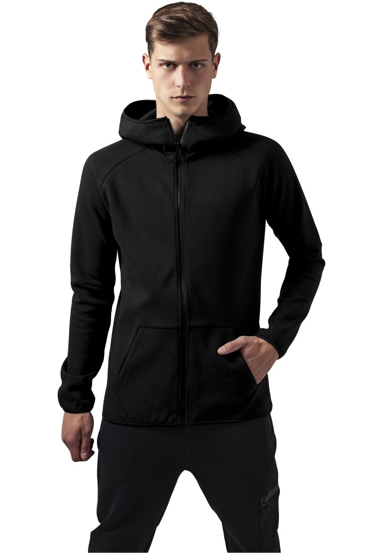 Urban Classics Zip-up sweatshirt - black - Zalando.ie