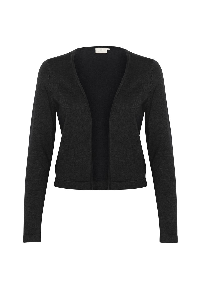 Kaffe KAFENIAA SHORT - Cardigan - black deep/svartmelert - Zalando.no