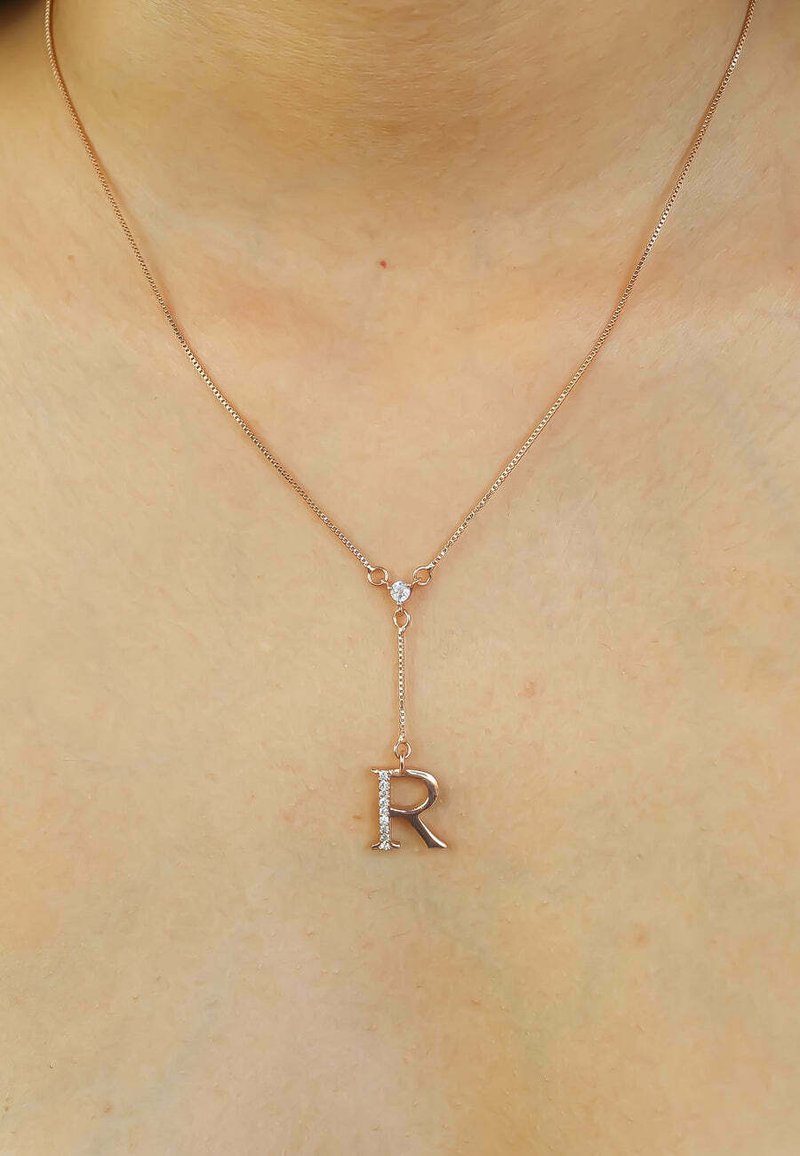 Be Sunset INITIAL ALPHABET LETTER - Collier - rose gold-coloured/rose ...