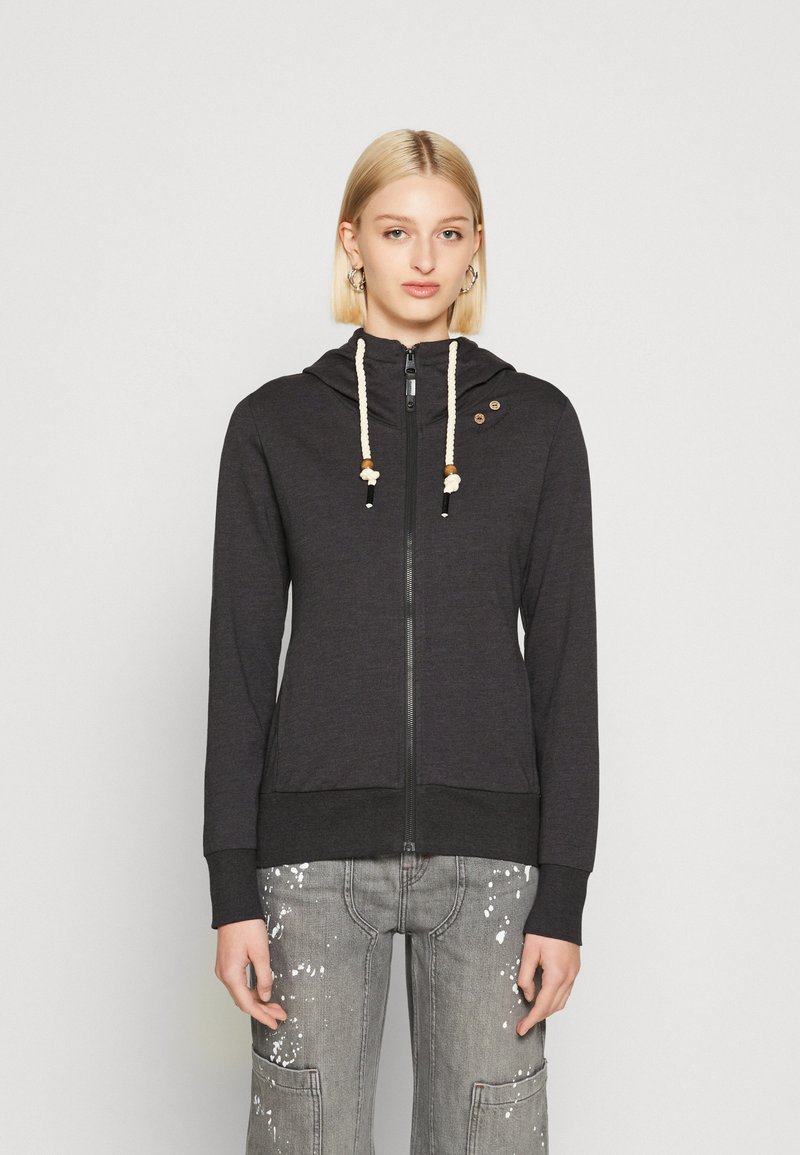 Ragwear PAYA - Mikina na zip - black/černá - Zalando.cz
