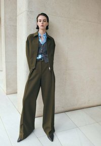 Mango Trousers - khaki - Zalando