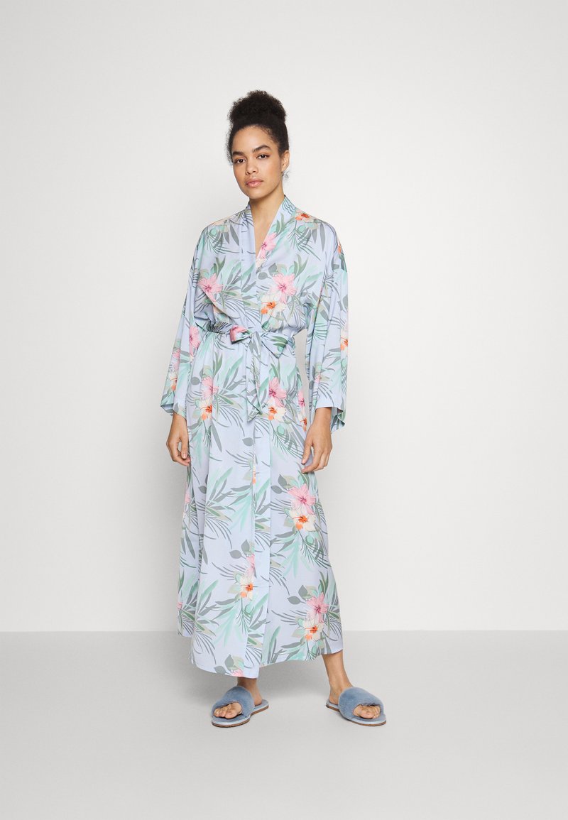 Anna Field FLORAL ROBE - Albornoz - blue/azul - Zalando.es