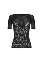 Wolford FLOWER LACE - Top - black/schwarz - Zalando.at