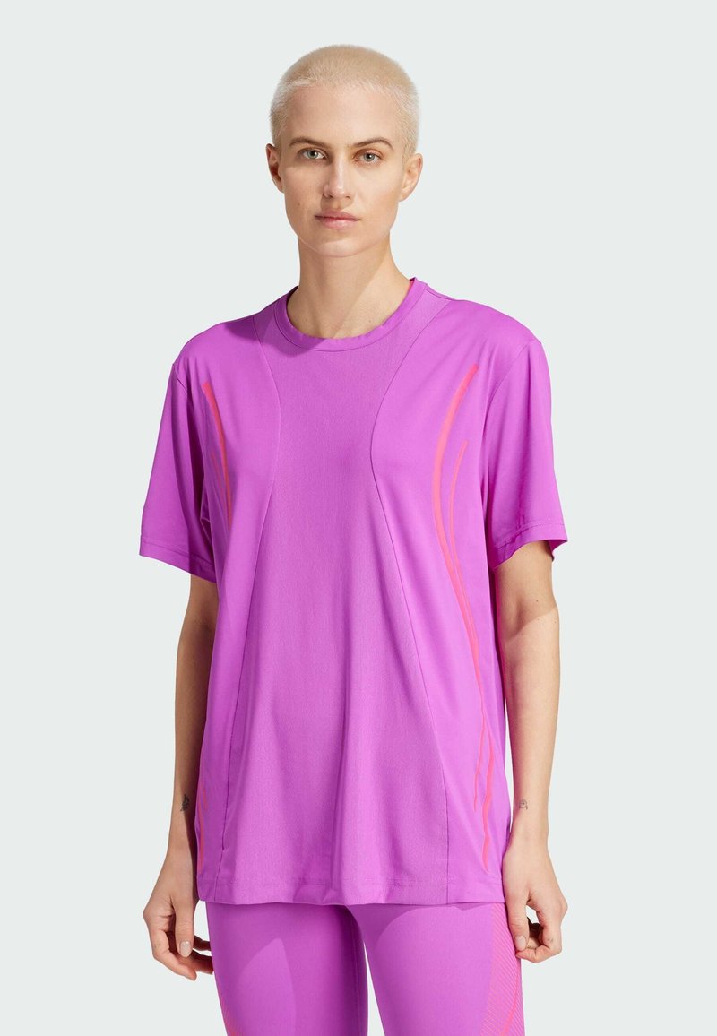 adidas by Stella McCartney Print T-shirt - shock purple/lilac - Zalando ...