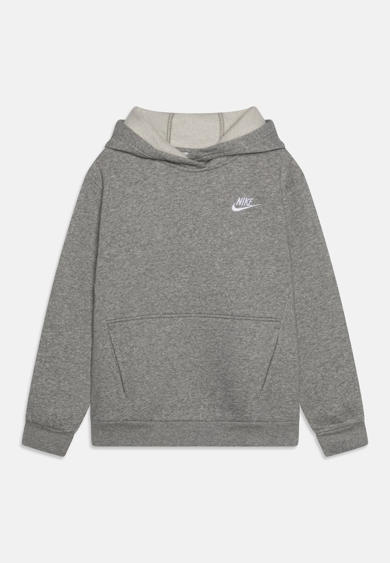 Nike Sportswear CLUB PLUS UNISEX - Kapuzenpullover - dark grey heather ...