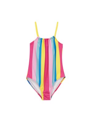 Speedo GIRLS PRINTED TWINSTRAP - Plavky - funny pink/fandango pink ...