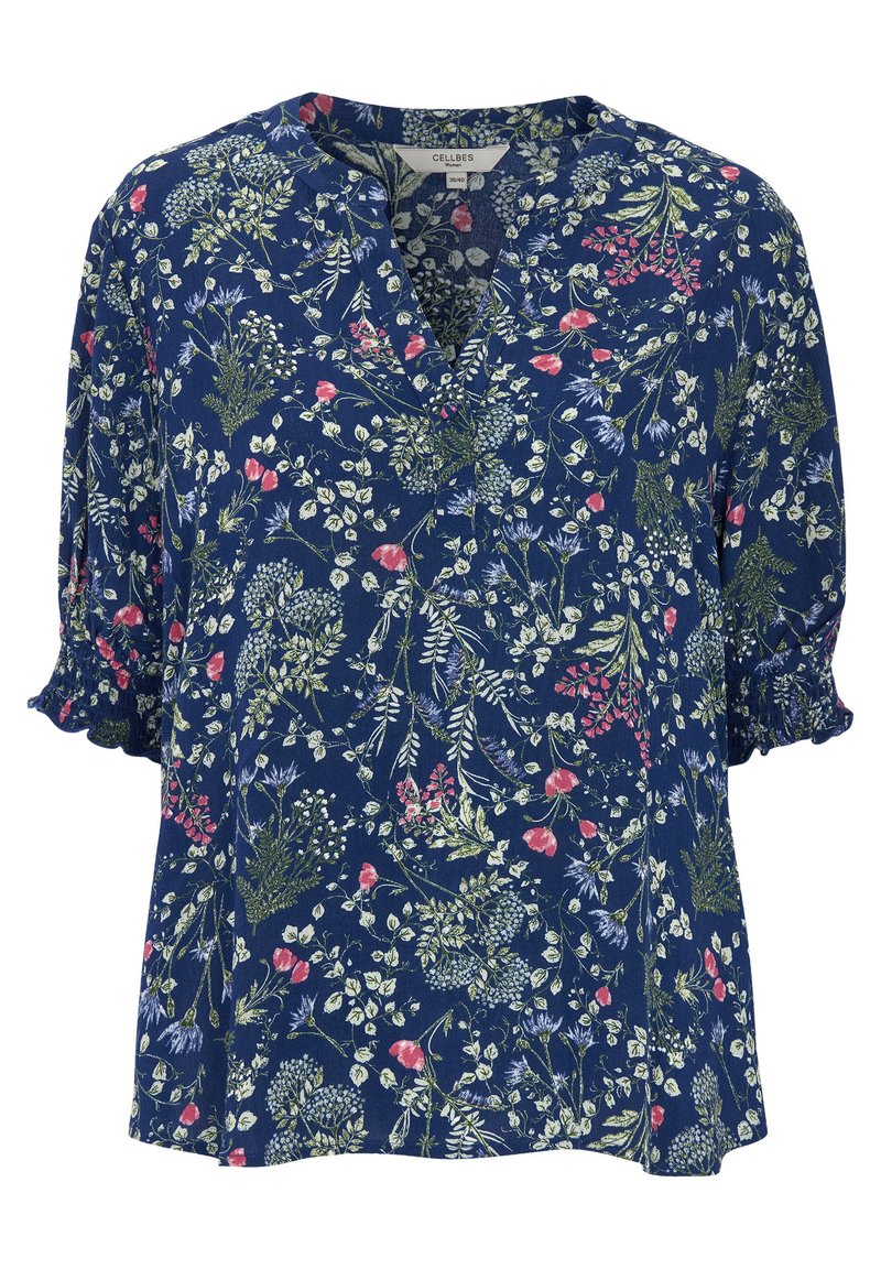 Cellbes of Sweden WITH SMOCKING - Blouse - blue patterned/blauw ...