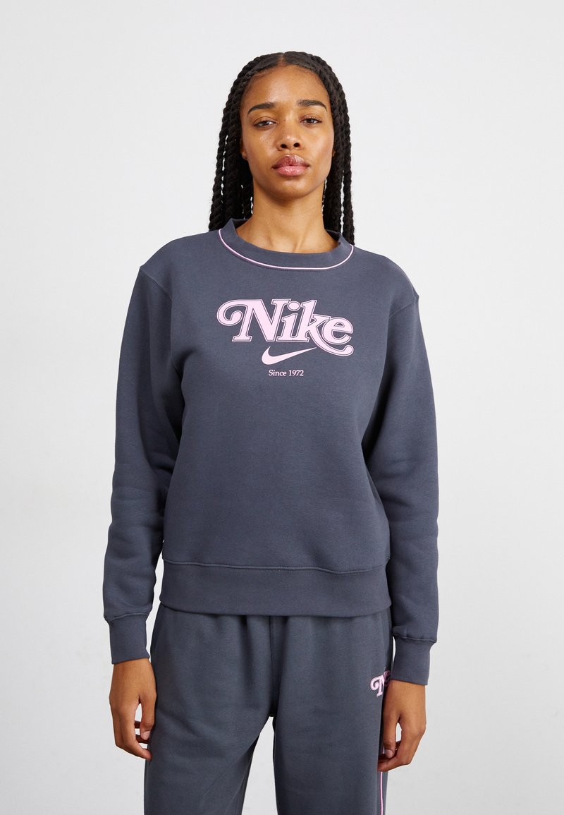 Nike Sportswear CREW - Sweatshirt - anthracite - Zalando.co.uk