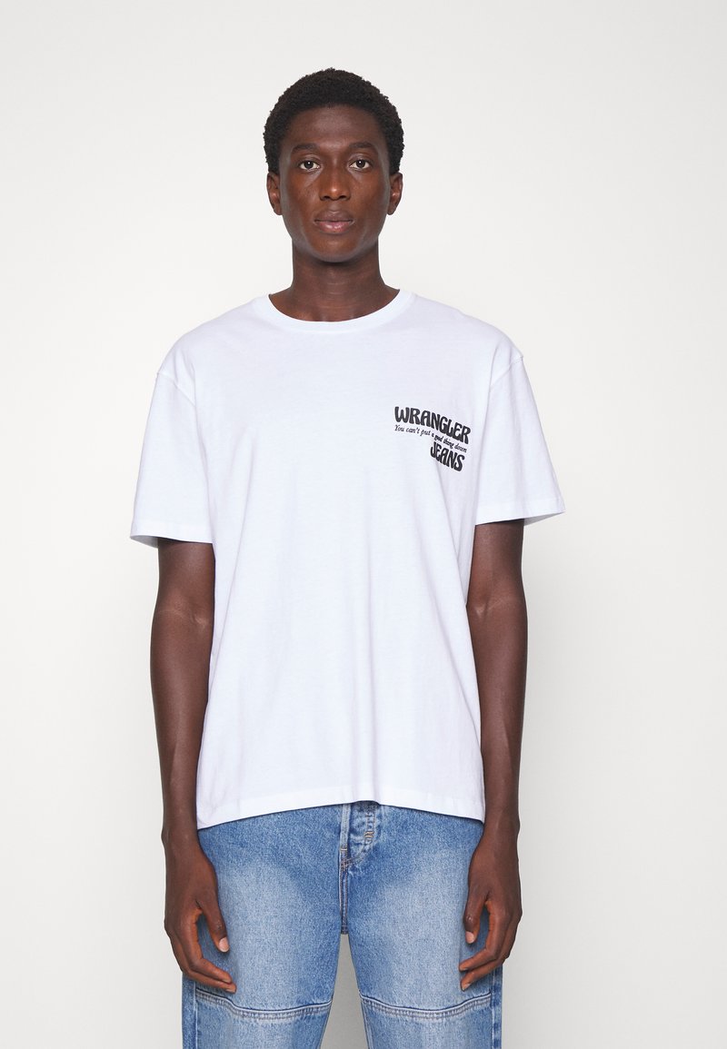 Wrangler SLOGAN TEE - Print T-shirt - white - Zalando.ie
