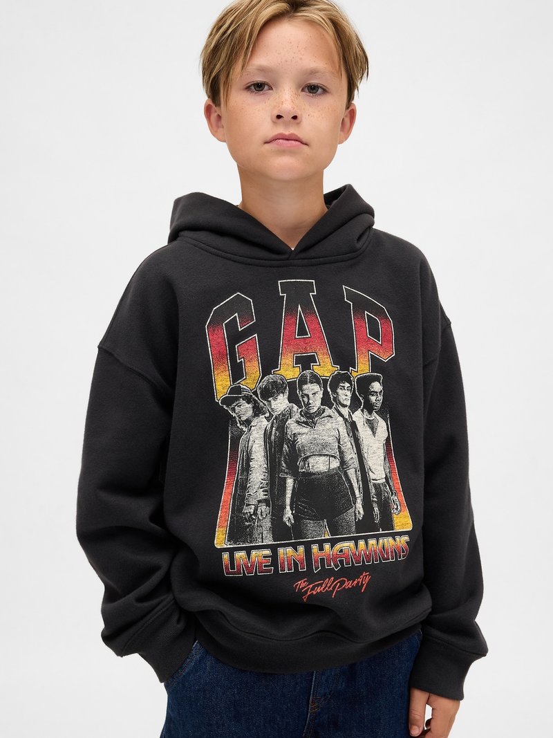 GAP STRANGER THINGS HEAVYWEIGHT HOODIE UNISEX - Huppari - moonless ...