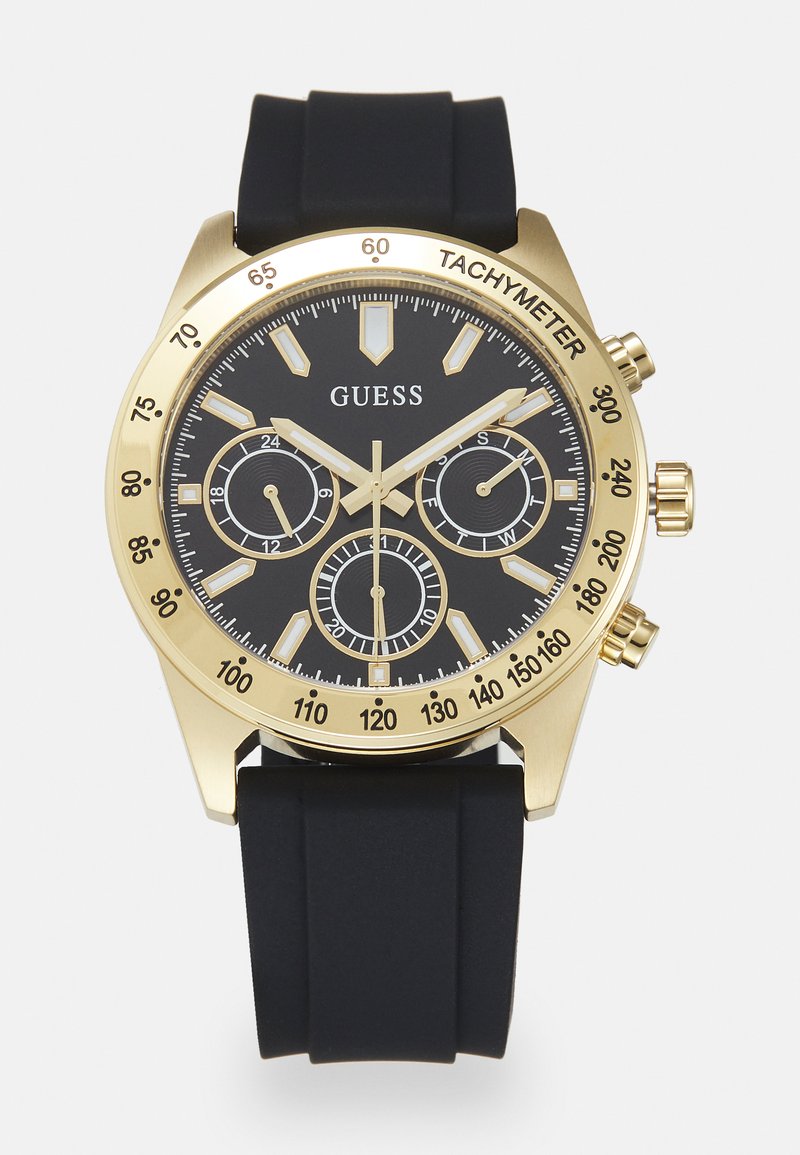 Guess Ceas cronograf - black/gold-coloured/negru - Zalando.ro