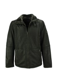 Redpoint Leather jacket - schwarz/black - Zalando