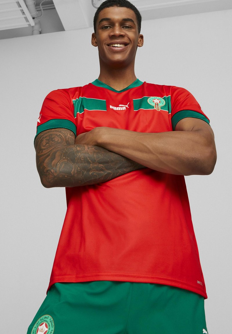 Puma MOROCCO FRMF HOME - National team wear - red-power green/red ...