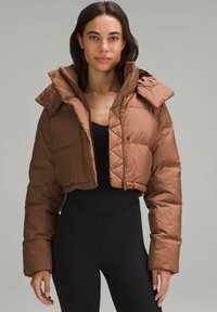 lululemon WUNDER PUFF SUPER-CROPPED - Dunjacka - roasted brown/brun ...